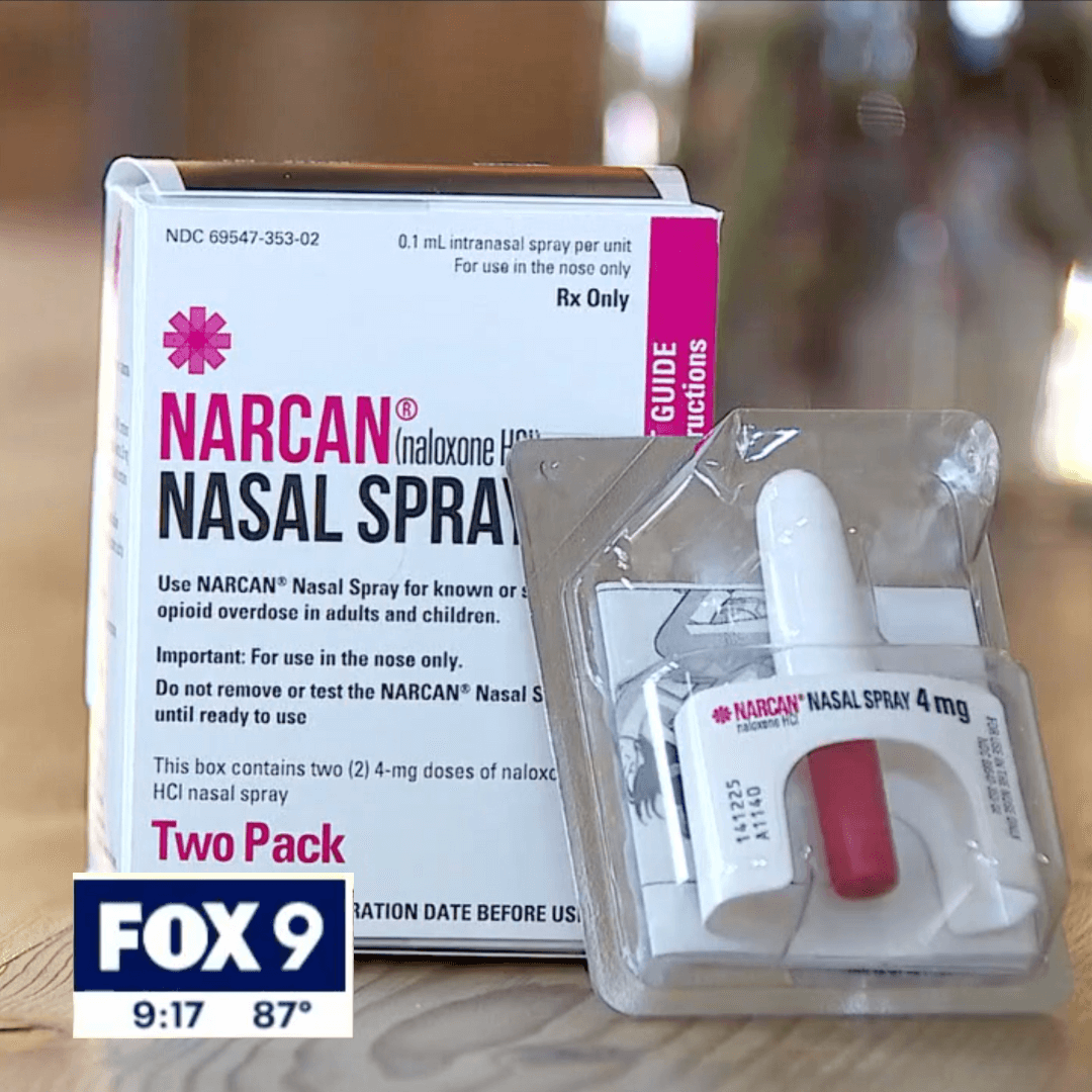 NARCAN® set to hit store shelves this week (Fox 9 News) - SRHN
